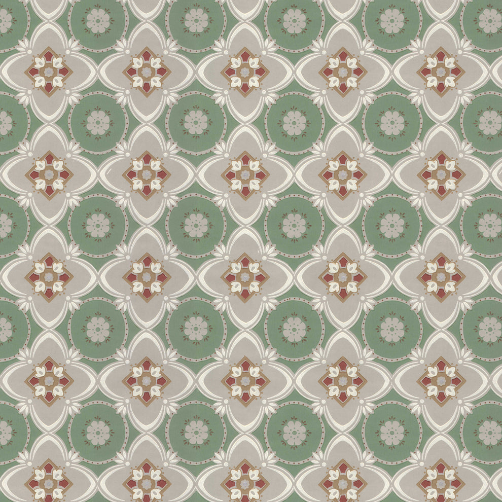 Dillon Geometric - 1940s Vintage Wallpaper Reproduction – Vintage ...