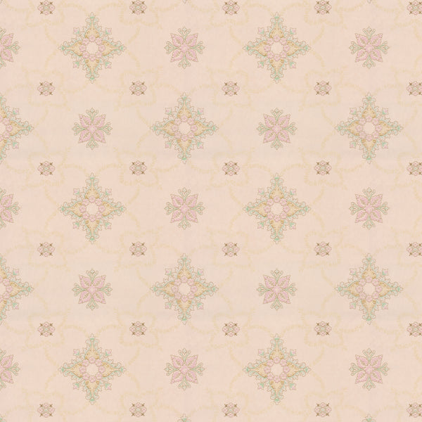 Noelle Antique Geometric - 1900s Vintage Wallpaper Reproduction ...
